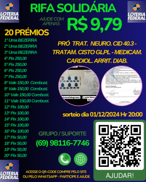 CAMP. SOLIDÁRIA TRATAM. MÉDICO | Sua Rifa Digital